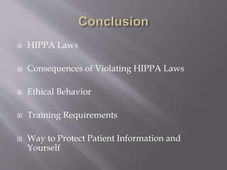 Patient confidentiality mha690 | PPTX | Health Insurance | Insurance