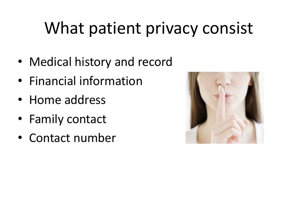 Patient confidentiality training