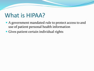 Patient confidentiality training | PPT