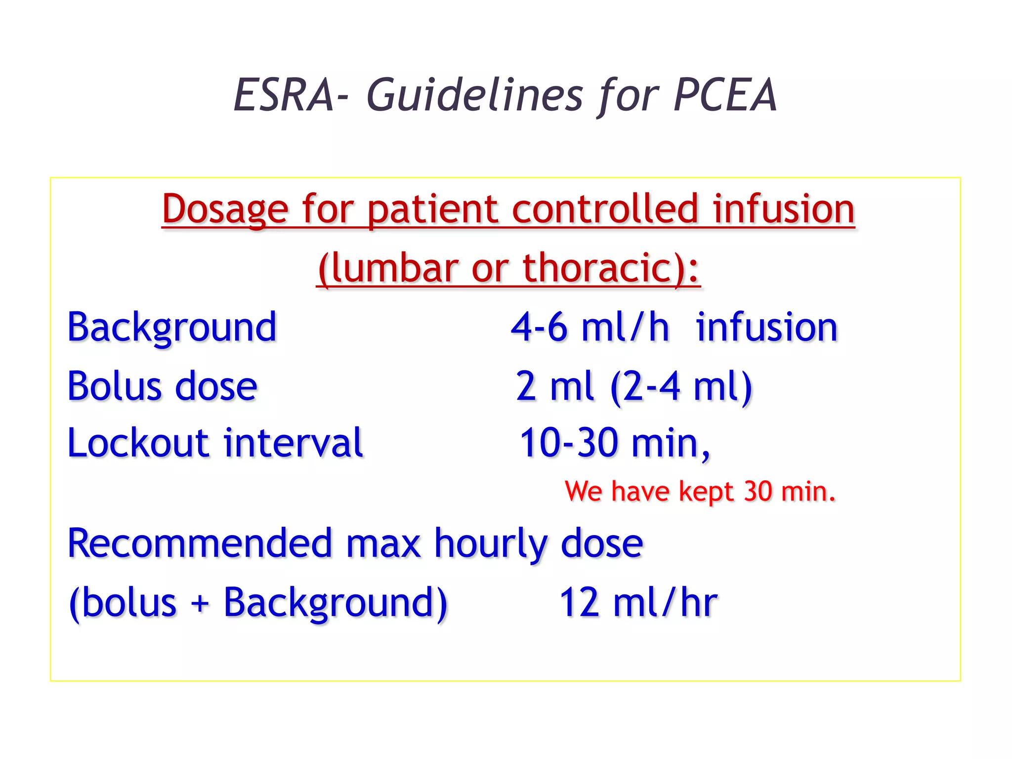 Patient control epidural analgesia Al Razi hospital Kuwait | PDF