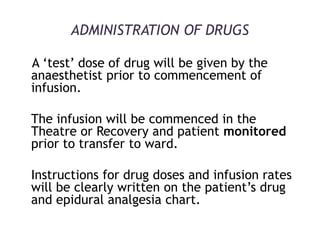 Patient control epidural analgesia Al Razi hospital Kuwait | PDF