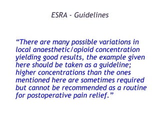 Patient control epidural analgesia Al Razi hospital Kuwait | PDF