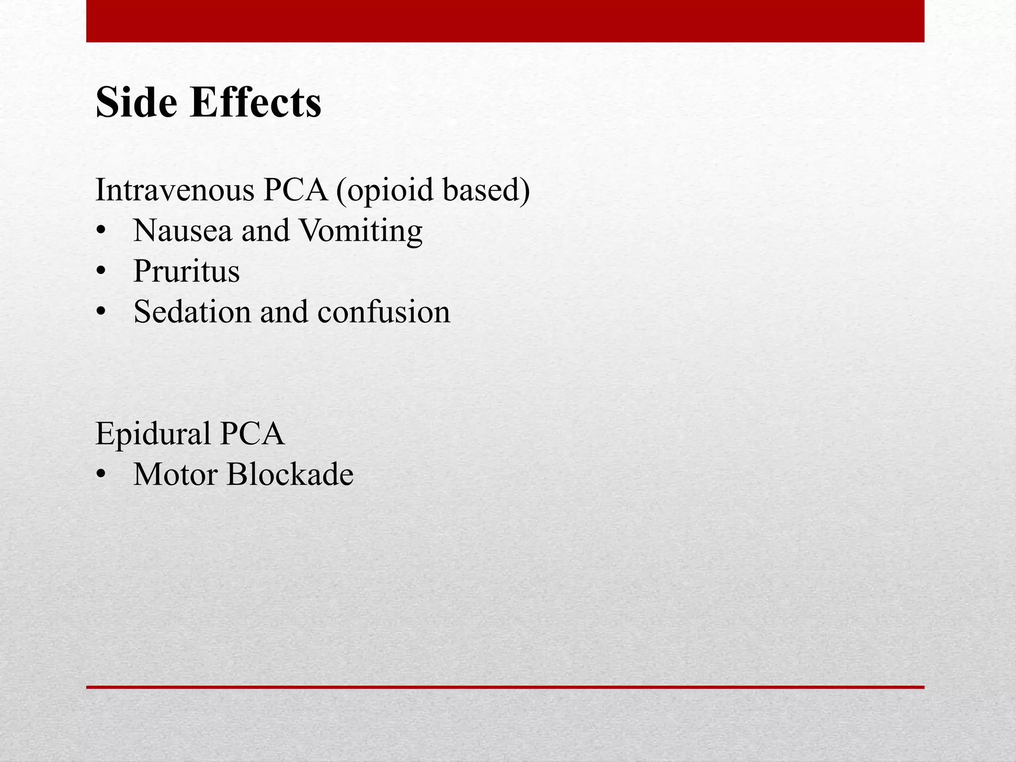 Patient controlled analgesia(pca) | PPTX