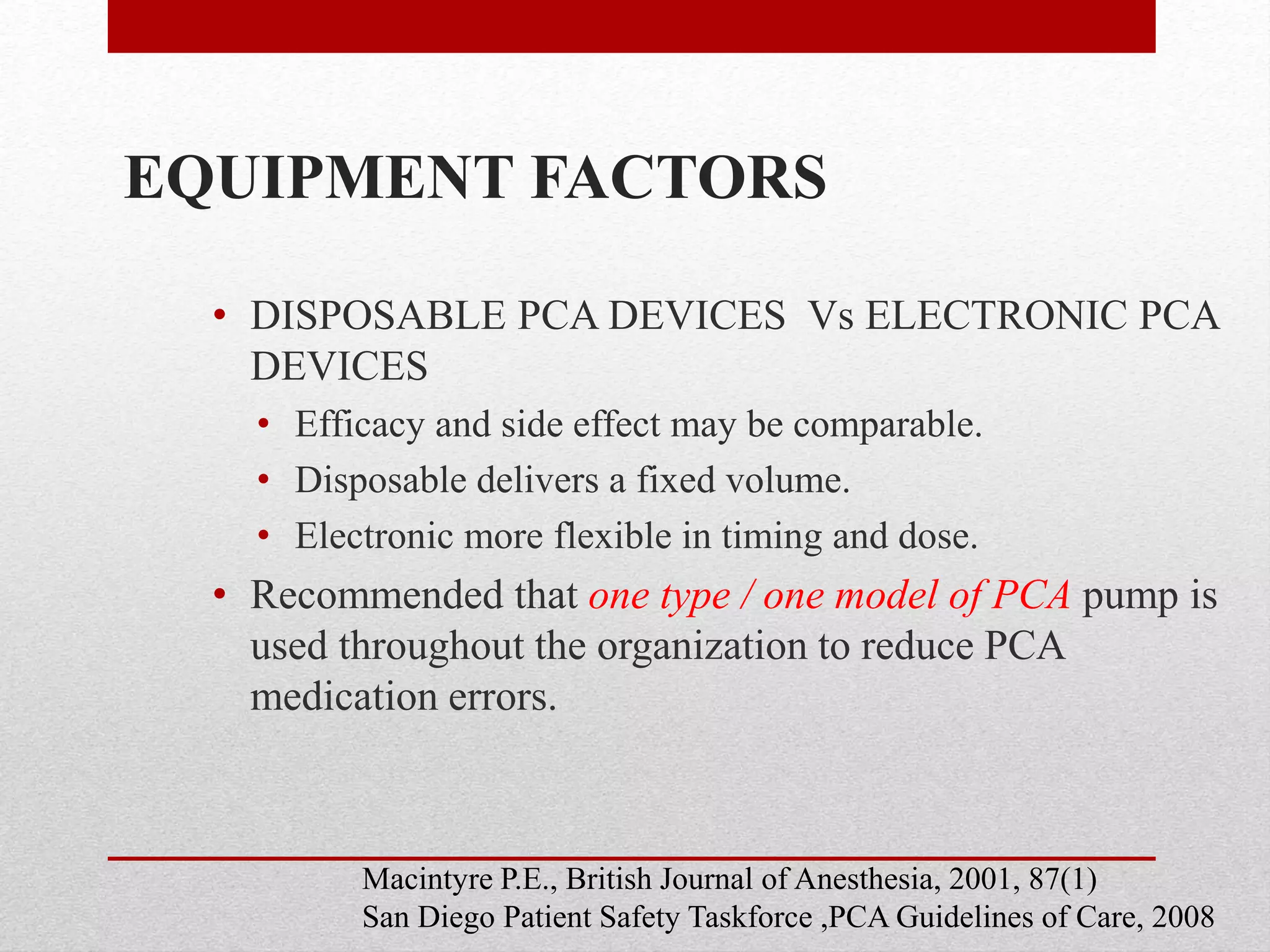 Patient controlled analgesia(pca) | PPTX