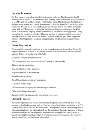 Patient counceling arghya | PDF