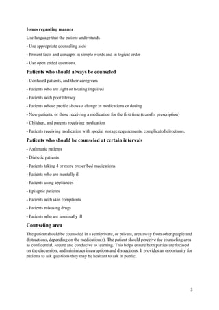 Patient counceling arghya | PDF