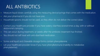 Patient counseling of antibiotics | PPTX