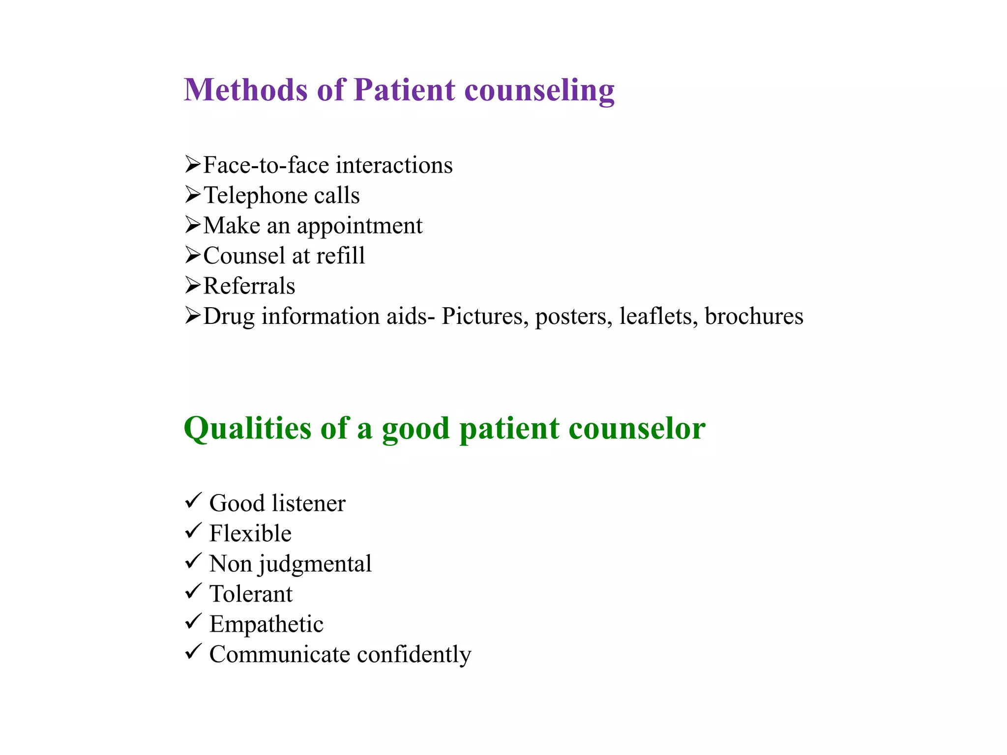 Patient counseling | PPTX