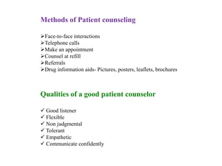 Patient counseling | PPTX