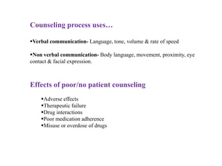 Patient counseling | PPTX