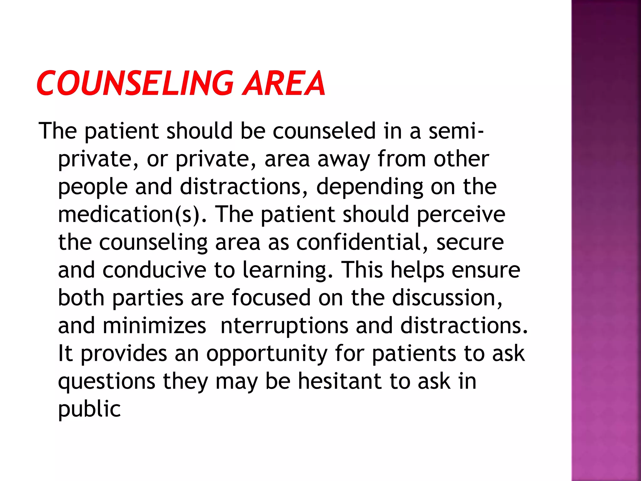 Patient counselling | PPTX