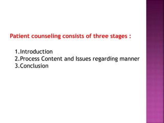 Patient counselling | PPTX