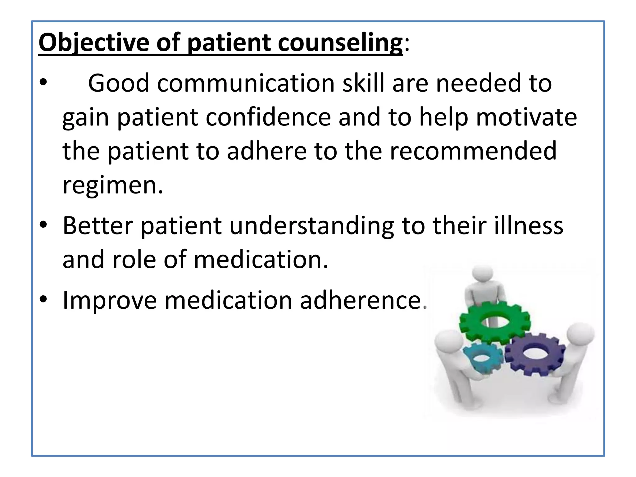 Patient counselling | PPTX