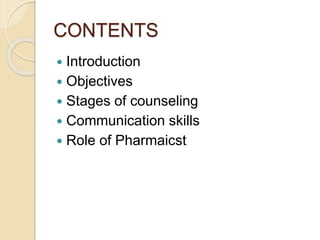 Patient counselling | PPTX