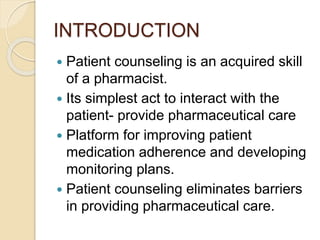 Patient counselling | PPTX