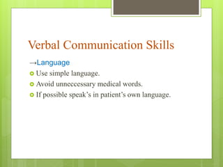 Patient counselling ,steps of patient ppunseling,communication skill in ...
