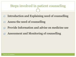 Patient counselling | PPTX