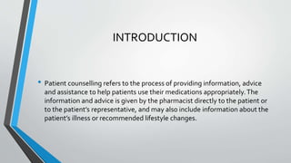 Patient counselling | PPTX