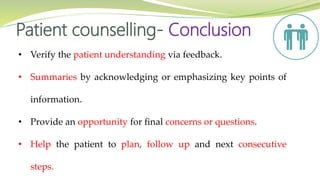 Patient counselling | PPTX