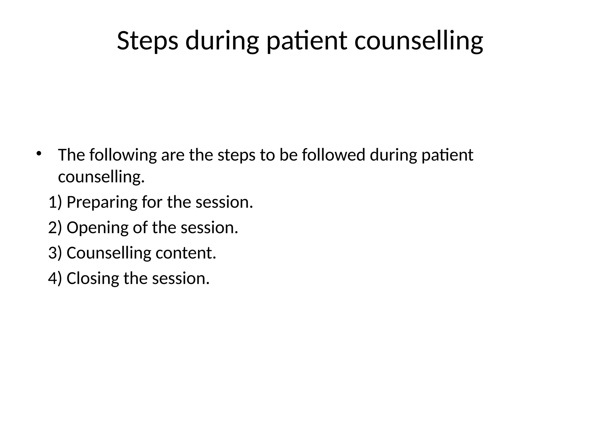 PATIENT COUNSELLING PPT chapter one.pptx