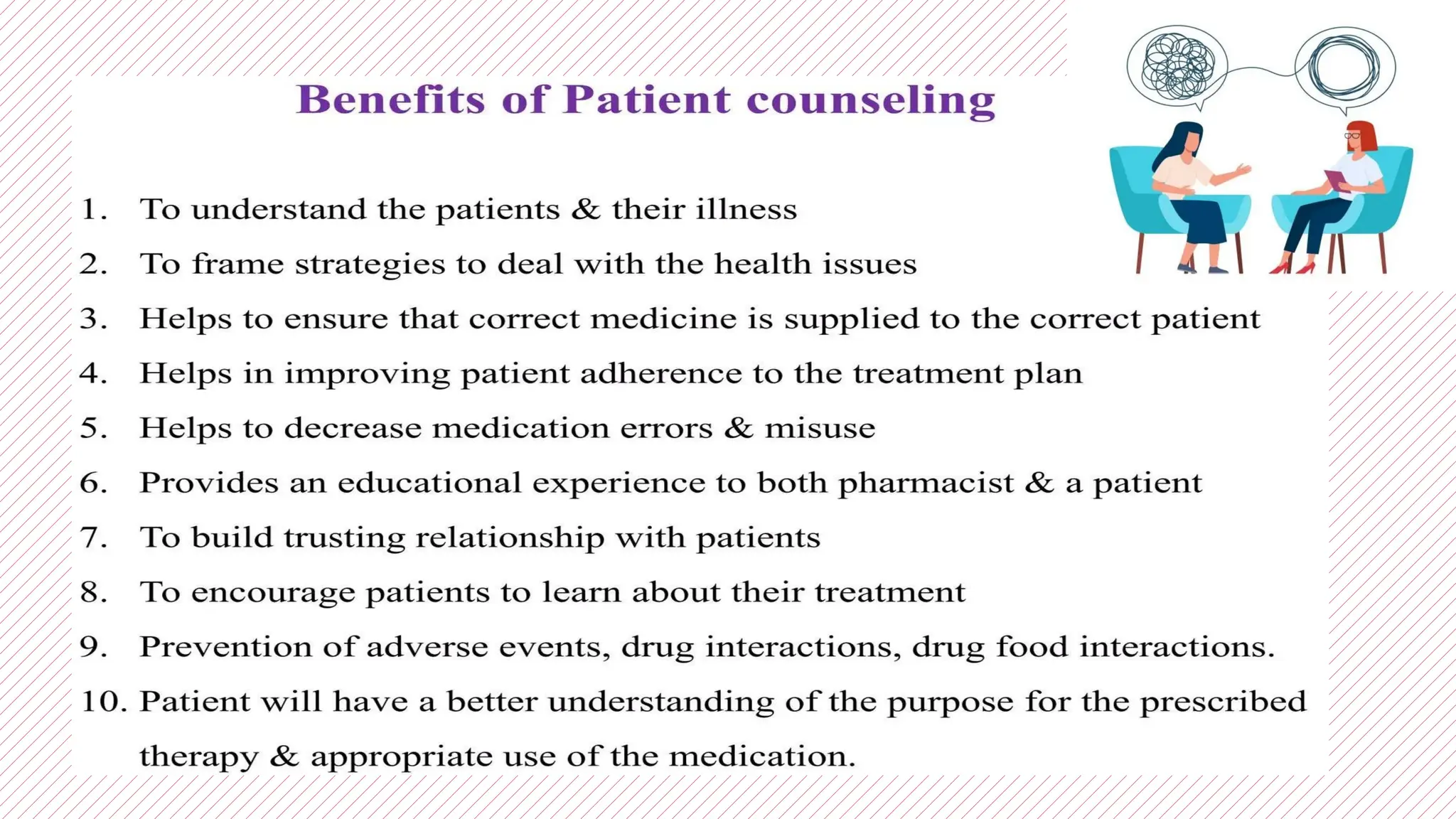 Pharmacy Practice, Unit III, PATIENT COUNSELLING, | PPTX