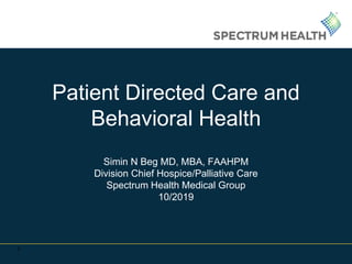 Patient Directed Care; Why it’s important and what does it really mean ...