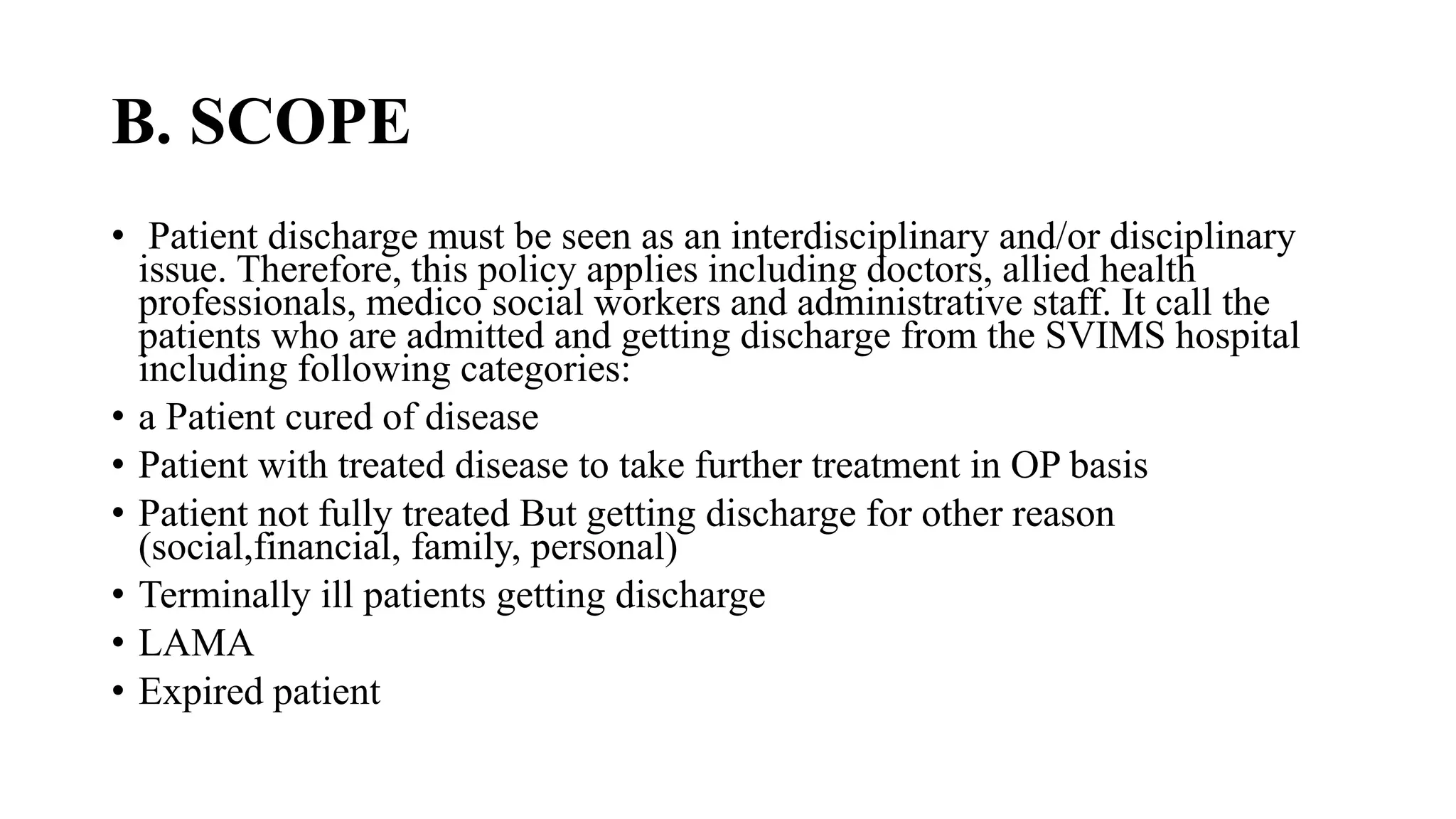 PATIENT DISCHARGE POLICY.pptx