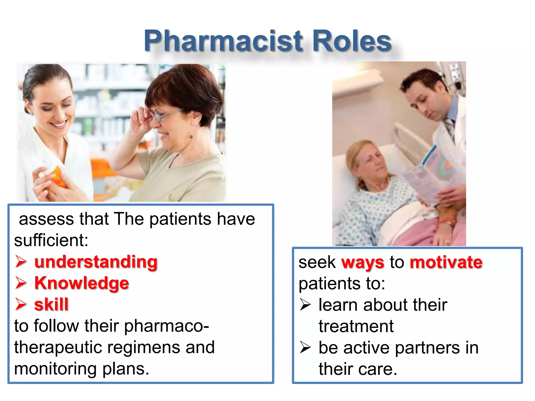 pharmacist patient education and counseling | PPTX