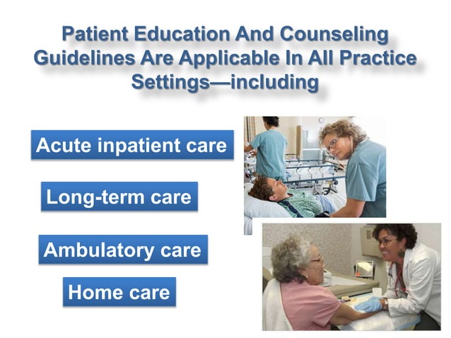 pharmacist patient education and counseling | PPT