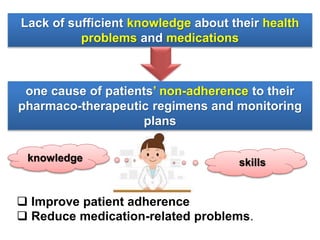 pharmacist patient education and counseling | PPTX