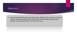 PATIENT EDUCATION.pptx