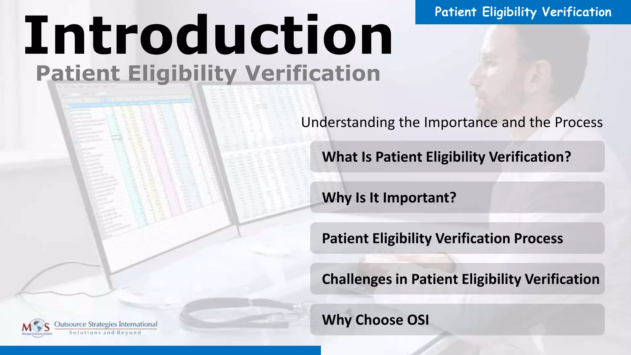 Patient Eligibility Verification | PPSX