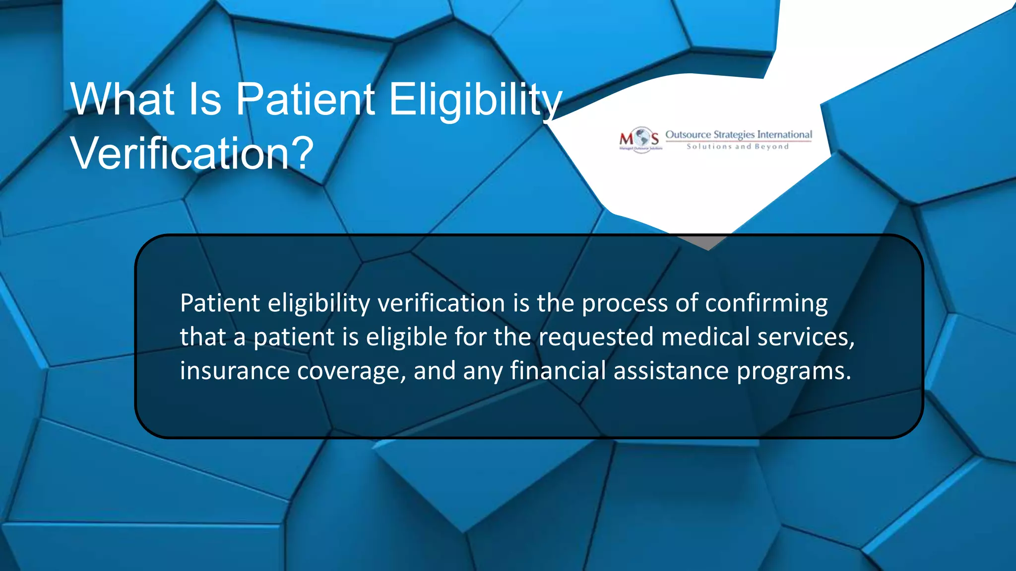 Patient Eligibility Verification | PPSX
