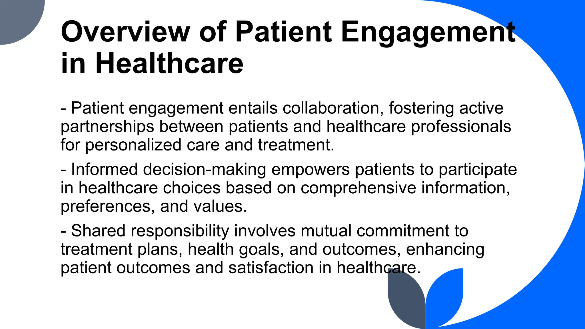 Patient Engagement in Healthcare | Shawn Younessi | PPTX | Healthcare ...