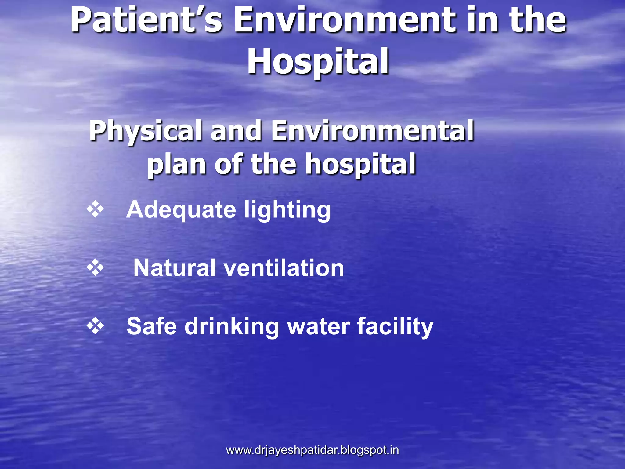Patient environment in hospital | PPSX
