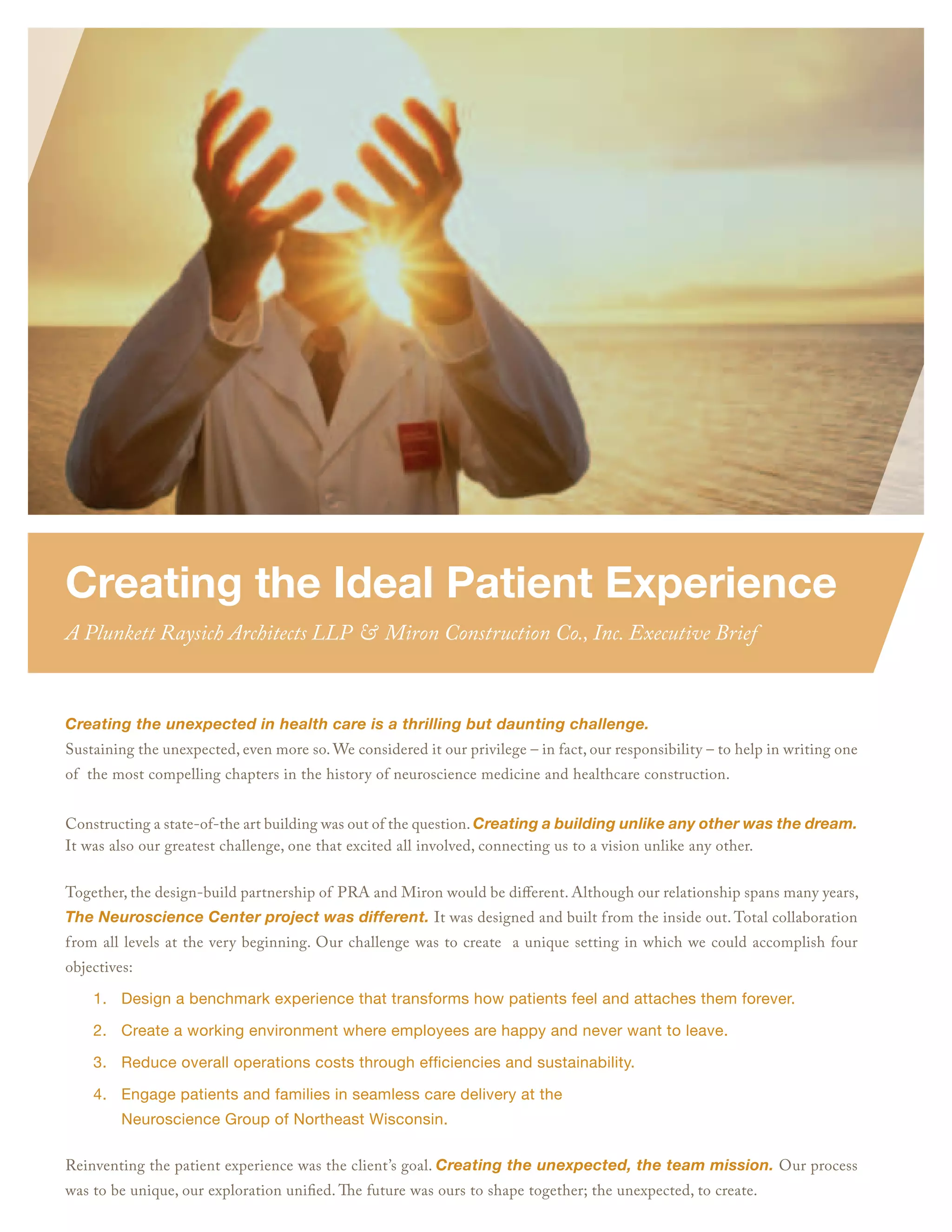 Creating the ideal patient experience | PDF
