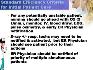 Patient flow efficiency techniques in emergency department | PDF