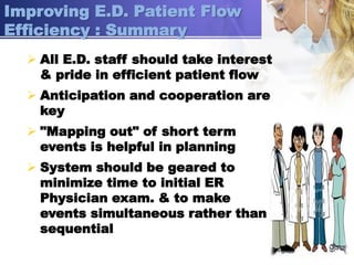 Patient flow efficiency techniques in emergency department | PDF
