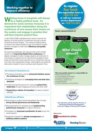 Improving Patient Flow | PDF