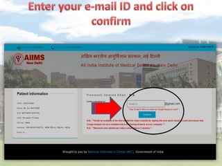 Patient guide for AIIMS video consults | PPT