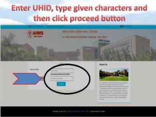 Patient guide for AIIMS video consults | PPTX