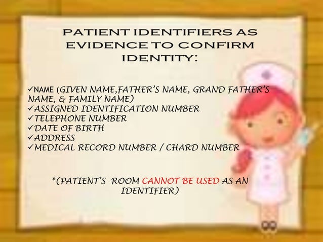 Patient identification | PPTX | Healthcare Industry | Industries