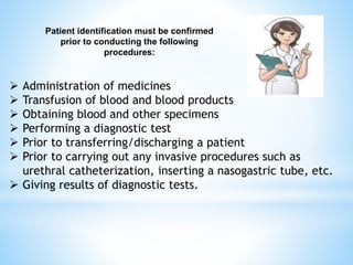 Patient identification | PPTX