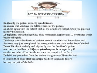 Patient identification | PPTX