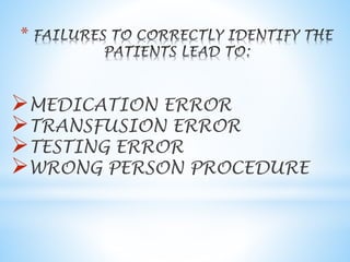 Patient identification | PPTX
