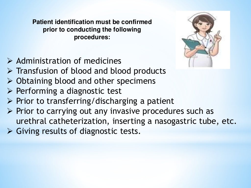 Patient identification