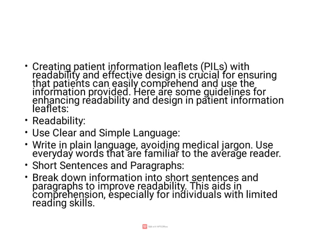 Patient Information leaflets-WPS Office.pdf | Desktop Publishing ...