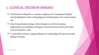 Patient management and clinical decision | PPTX