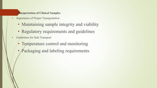 Patient management for clinical samples collection, collection.pptx