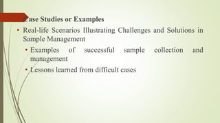 Patient management for clinical samples collection, collection.pptx